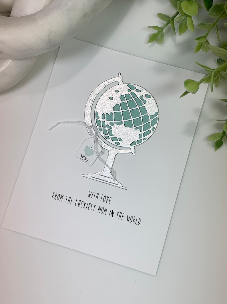 Personalized Globe Card World Card Birthday Card Custom - Etsy