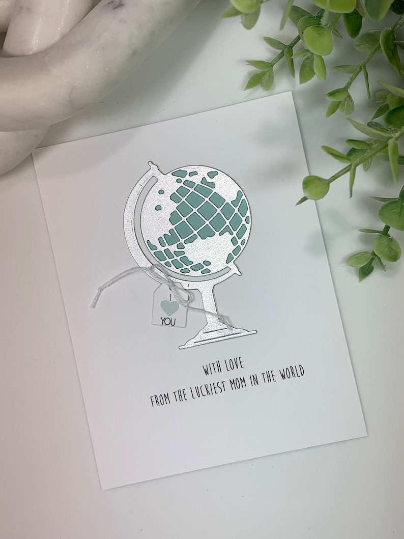 Personalized Globe Card World Card Birthday Card Custom - Etsy