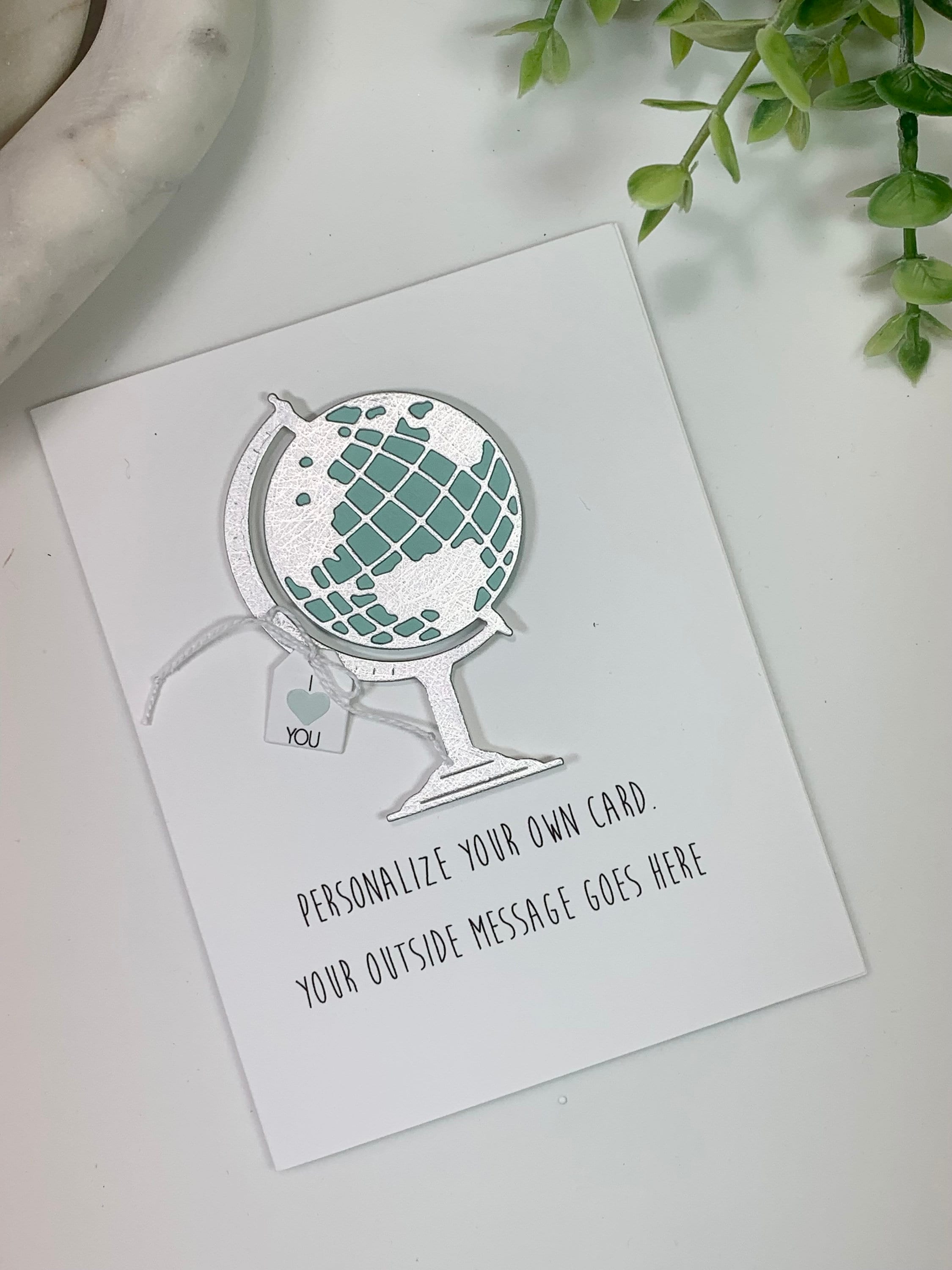 Personalized Globe Card World Card Birthday Card Custom - Etsy