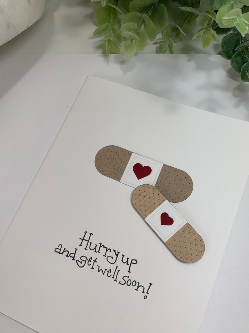 Personalized Get Well Card Thinking of You Band-aid Card - Etsy