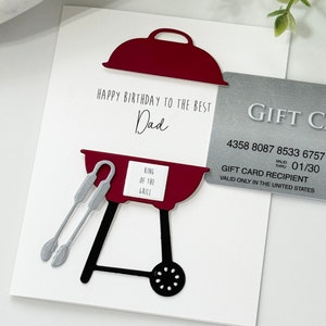 Personalized BBQ Grill Card, Father's Day Gift, Custom Greeting - Etsy