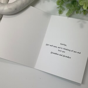 Personalized Get Well Card, Thinking of You, Band-aid Card, Feel Better ...