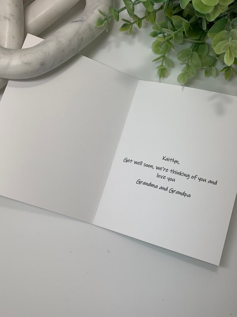 Personalized Get Well Card Thinking of You Band-aid Card - Etsy