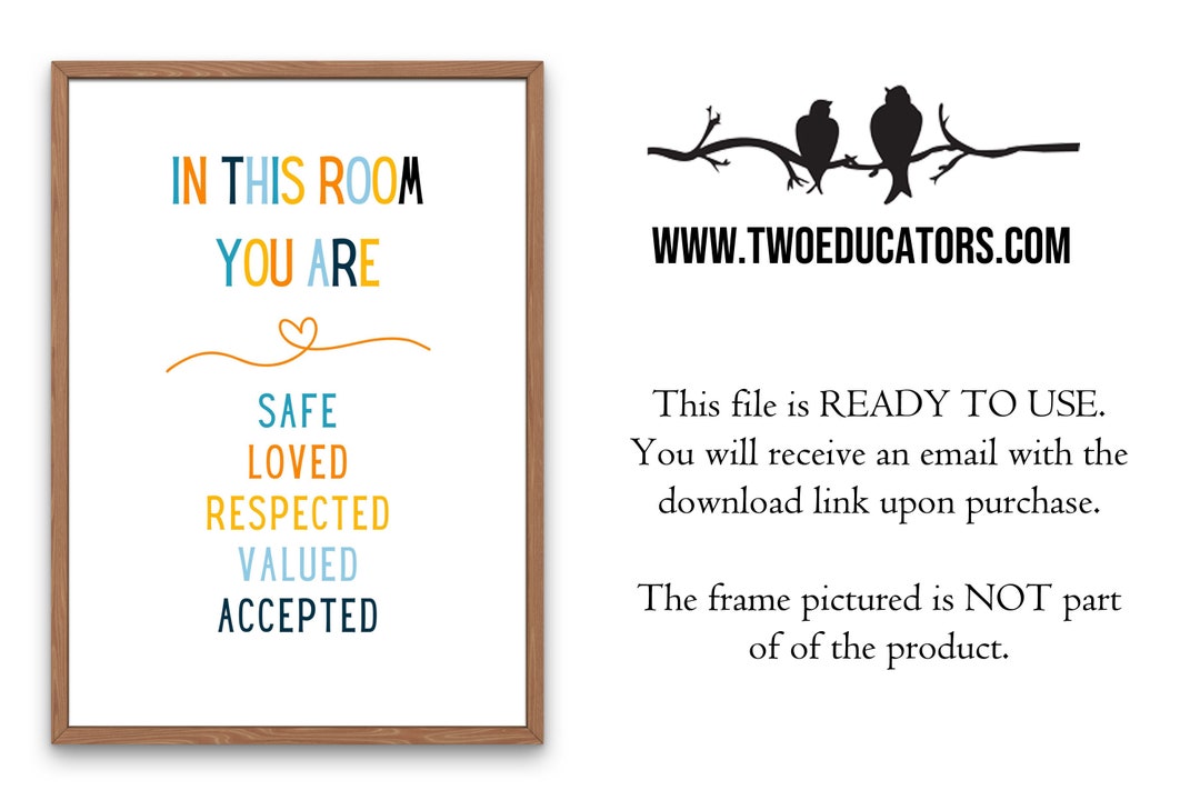 Classroom Decor, Classroom Printables, in This Room You Are..., Gift ...