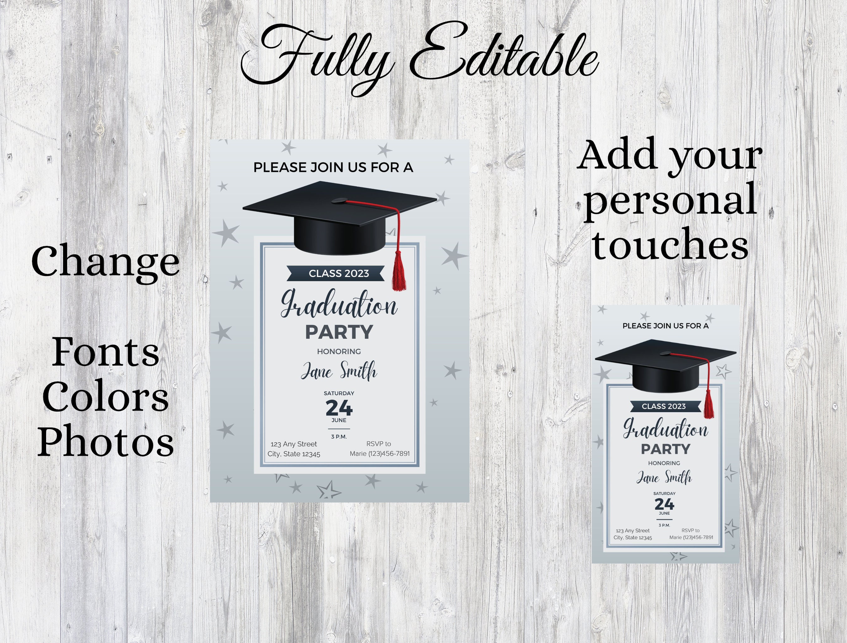 Graduation Party Invitation & Insert - Etsy