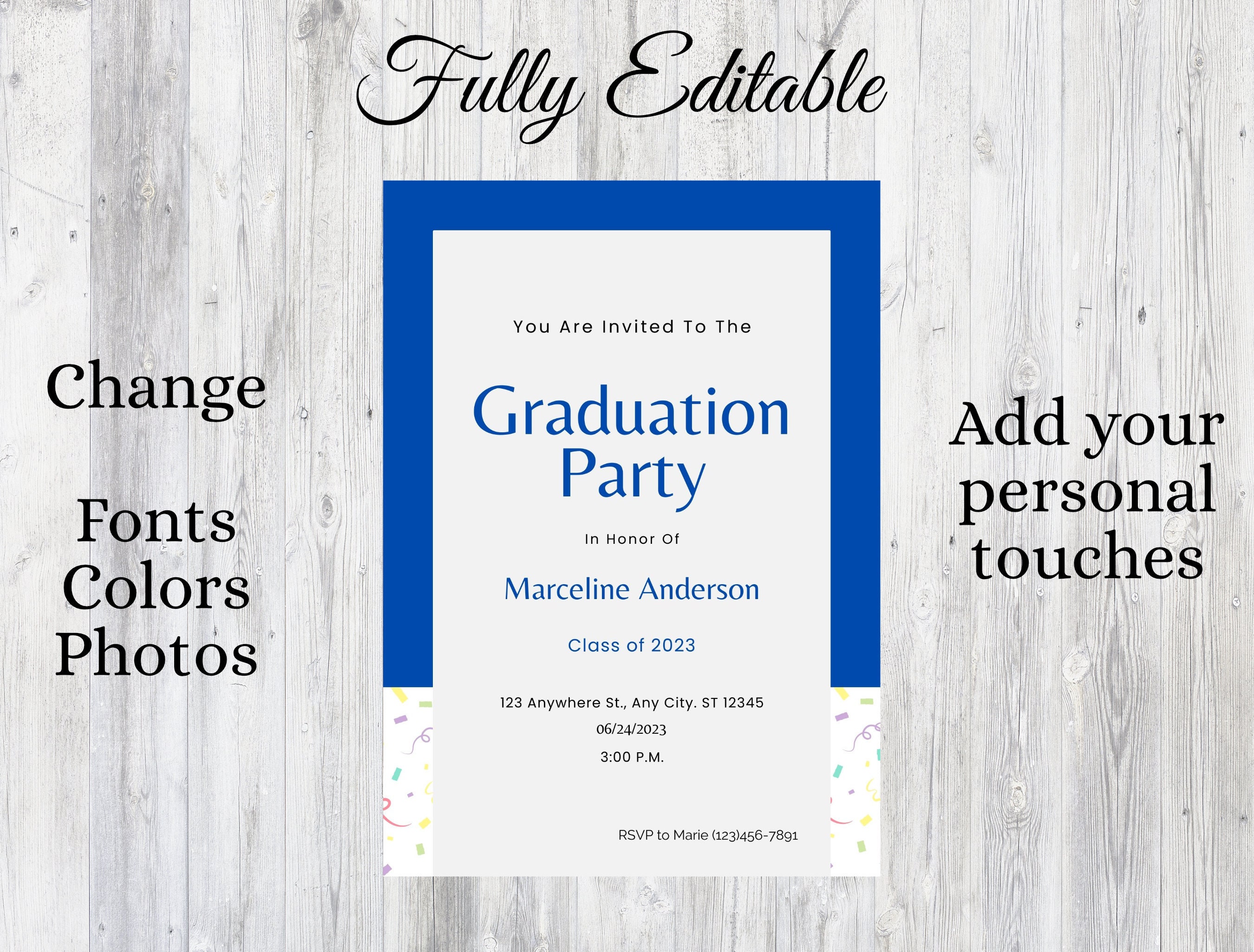 Graduation Party Invitation Template - Etsy