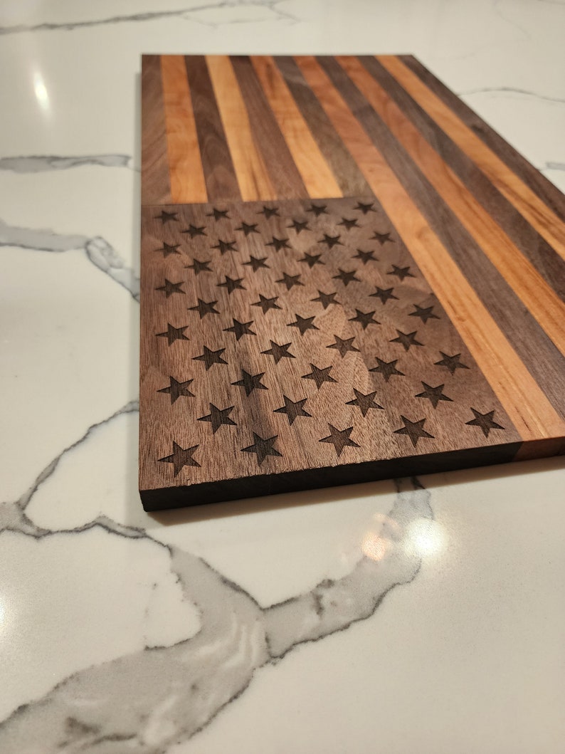 American Flag Cutting Board - Etsy