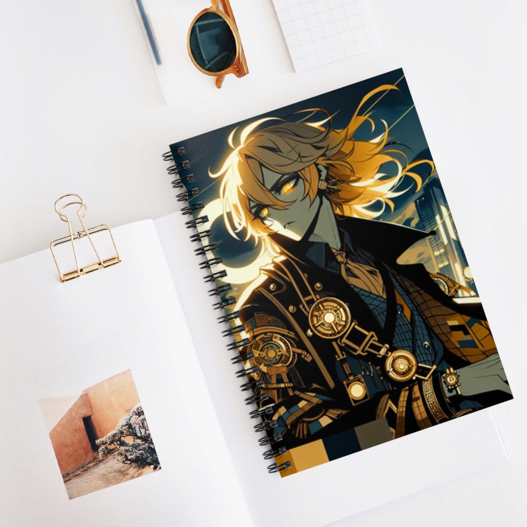 Anime Character Art Spiral Notebook: 118 Ruled Pages - Etsy