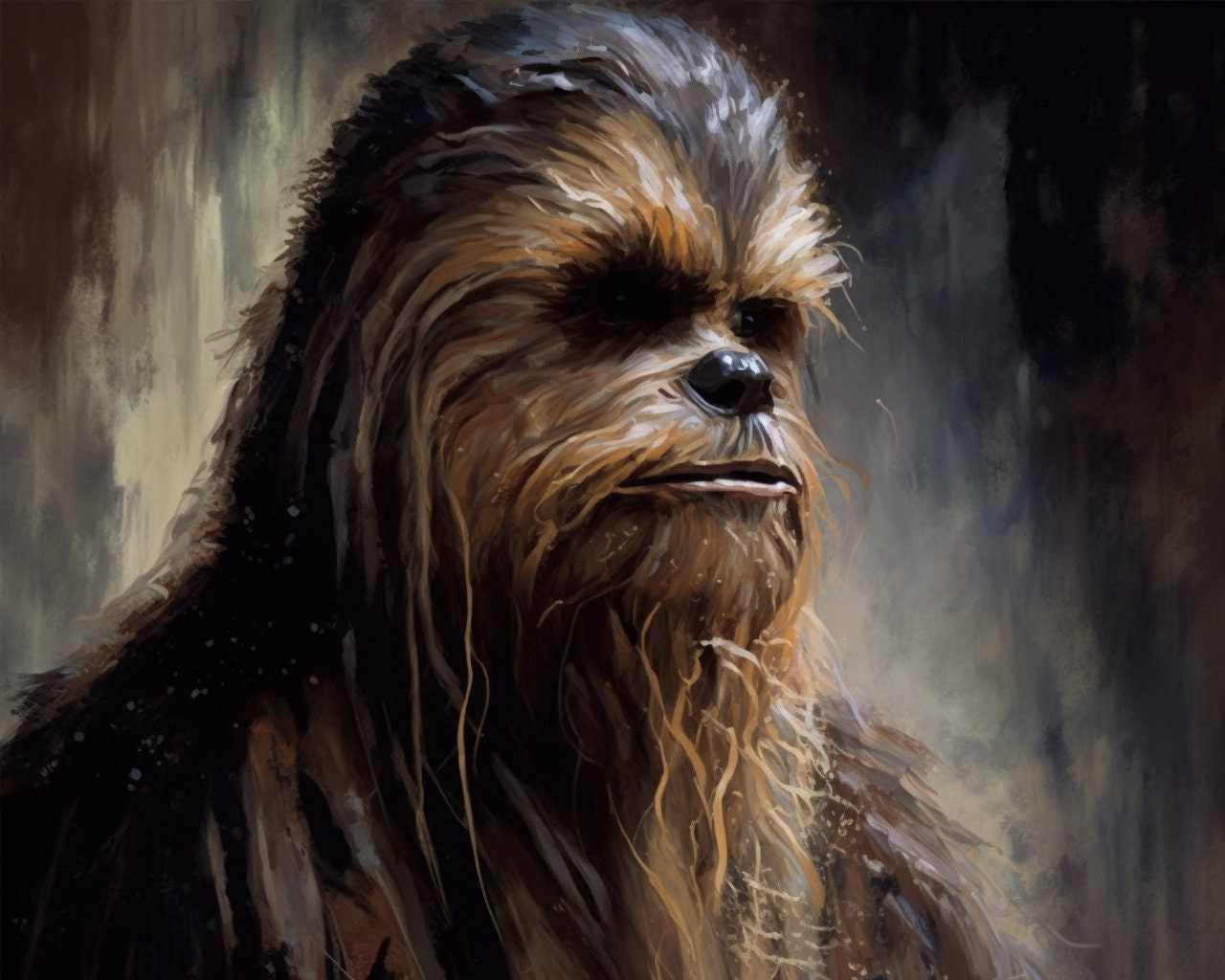 Star Wars Oil Painting Printable Poster Digital Download - Etsy