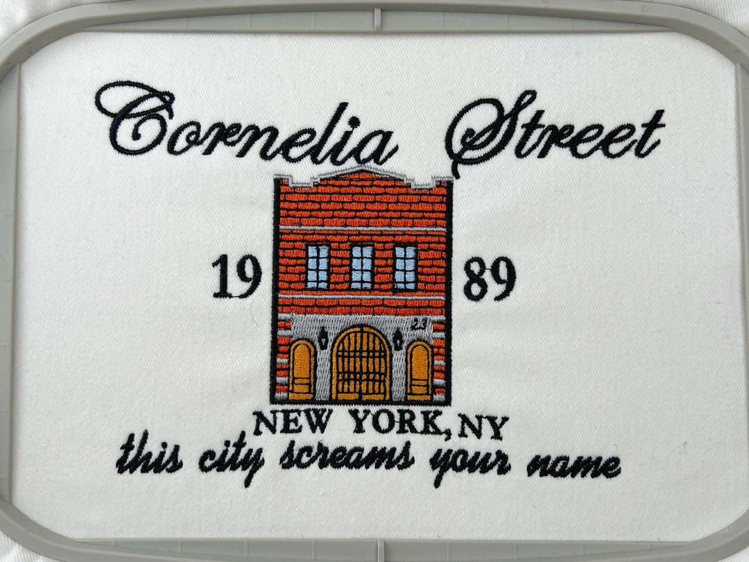 Cornelia Street Machine Embroidery Design, Lover Embroidery Design ...