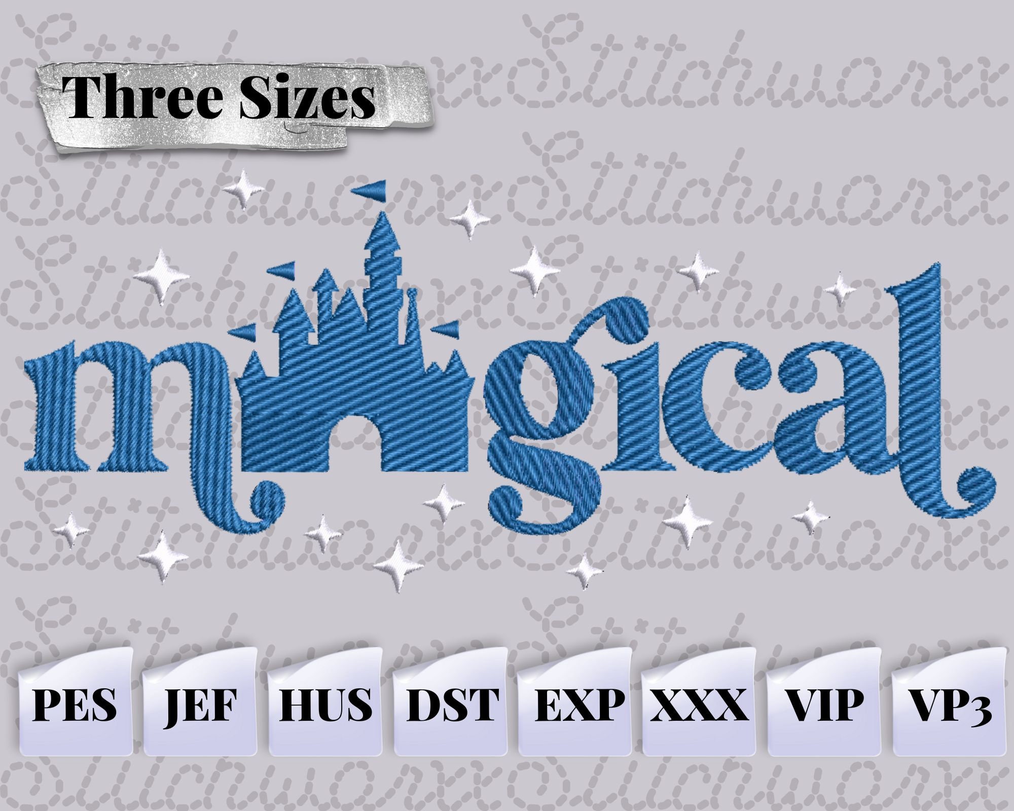 Magical Disneyy Castle Embroidery File Trendy Embroidery - Etsy