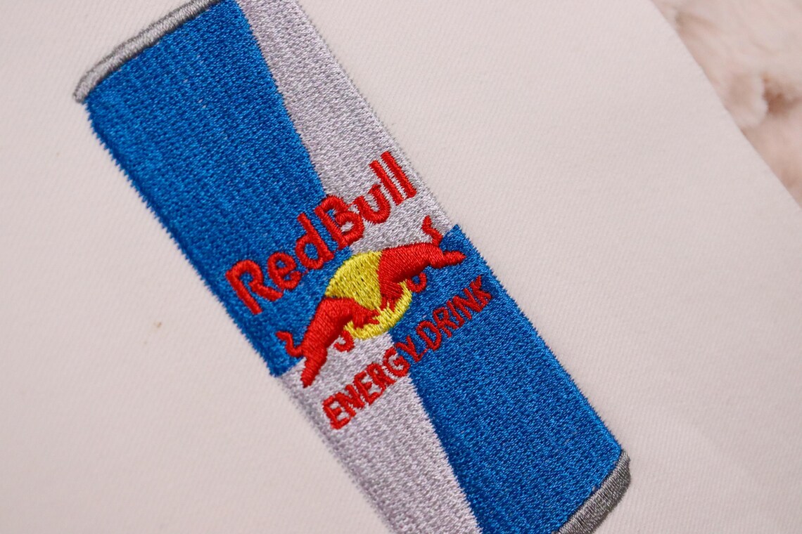 Red Bull Machine Embroidery Design, Energy Drink Embroidery, File in ...