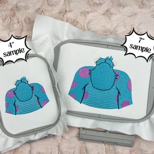Sully Embroidery Design, Monsters Inc Embroidery Design, File in PES ...