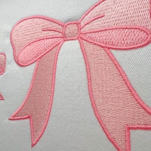 Bow Machine Embroidery Design, Coquette Embroidery Design, File in PES ...