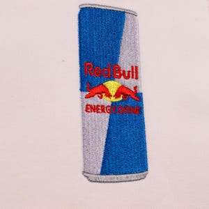 Red Bull Machine Embroidery Design, Energy Drink Embroidery, File in ...