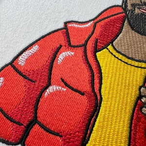 Drake Embroidery File, Trendy Embroidery Designs, File in PES, DST, JEF ...