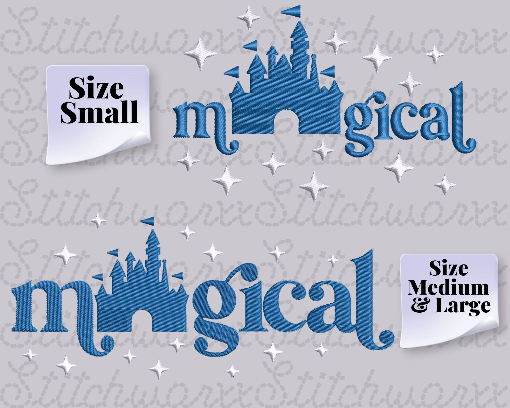 Magical Disneyy Castle Embroidery File Trendy Embroidery - Etsy