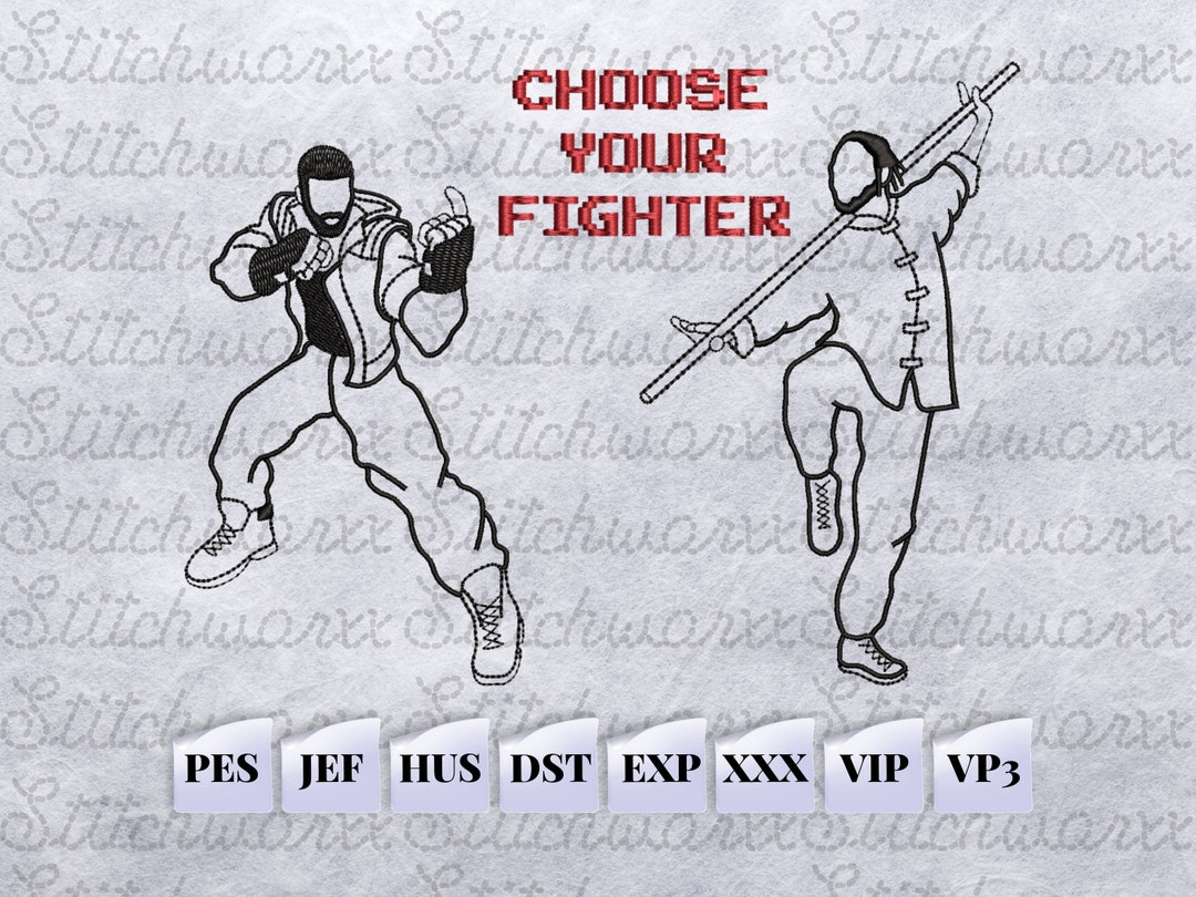 Choose Your Fighter Machine Embroidery Design, Drake Vs Kung Fu Kenny ...