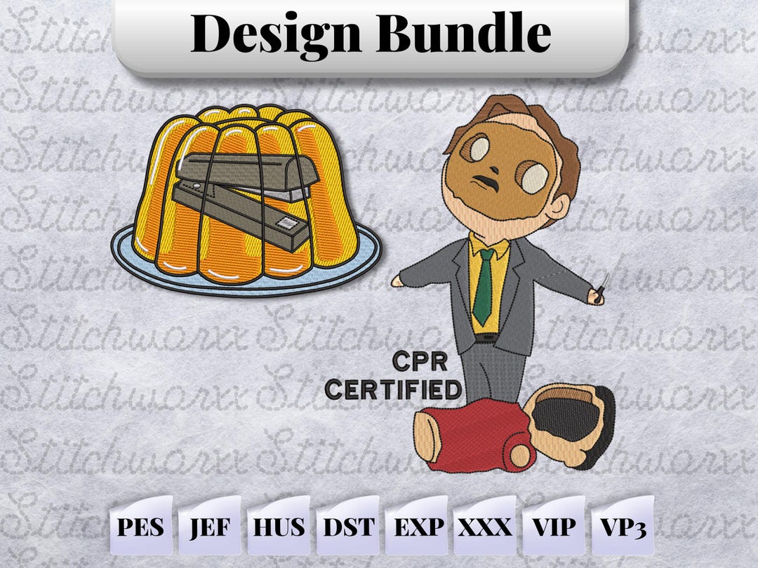 Office Machine Embroidery Design Two Design Bundle, Office Embroidery ...