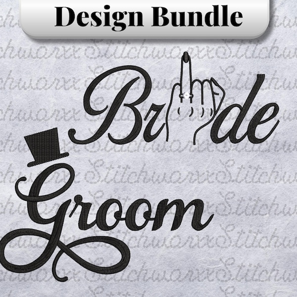 Bride and Groom on Embroidery - Etsy