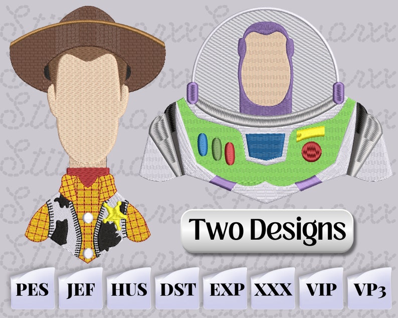 Woody and Buzz Embroidery Designs Toy Story Embroidery - Etsy UK