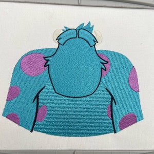 Sully Embroidery Design, Monsters Inc Embroidery Design, File in PES ...
