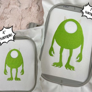 Mike and Sully Embroidery Design, Monsters Inc Embroidery Design, File ...