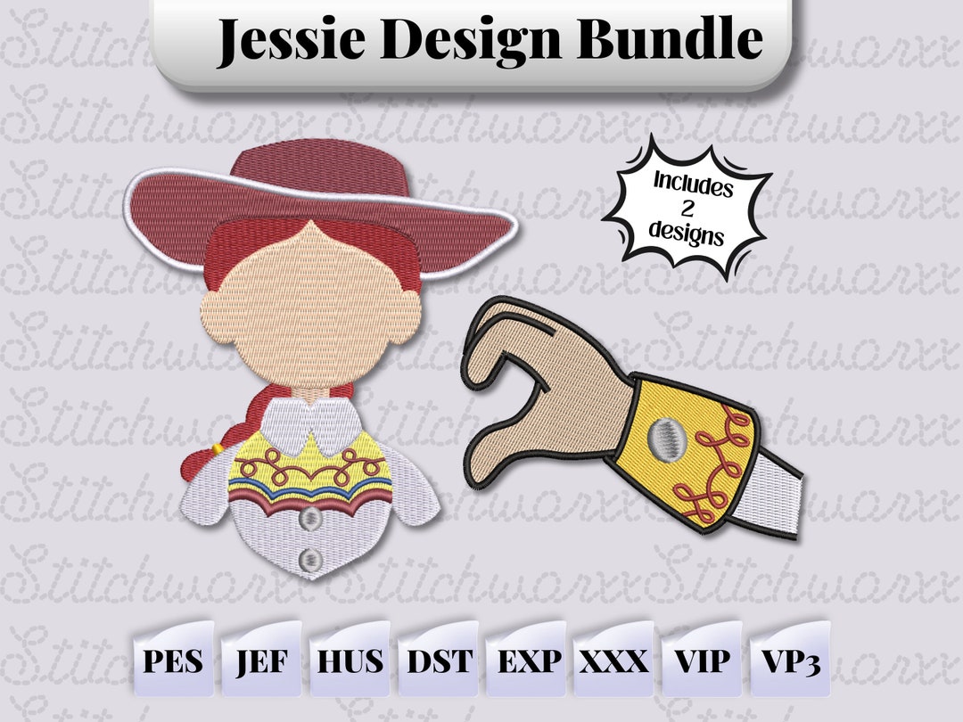 Jessie Embroidery Design Bundle, Toy Storyy Embroidery Design, File in ...