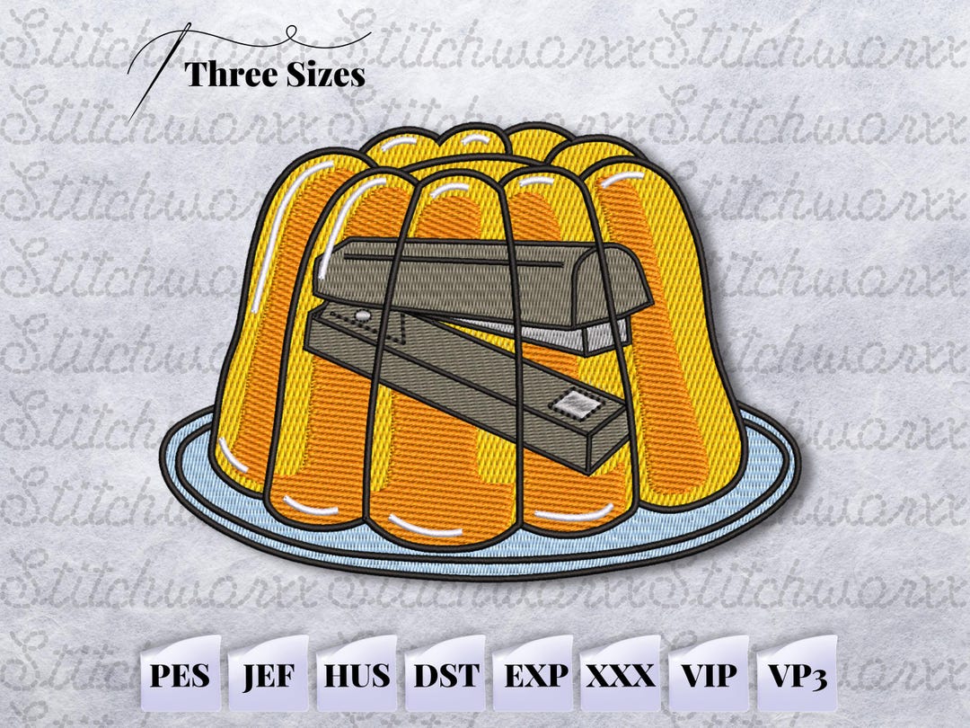 Stapler in Jello Embroidery Design, Office Machine Embroidery Design ...