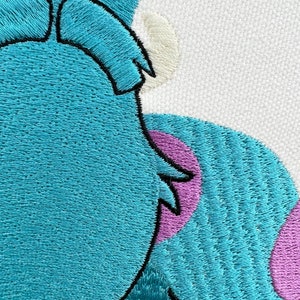 Sully Embroidery Design, Monsters Inc Embroidery Design, File in PES ...