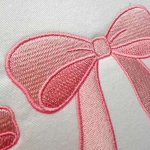 Bow Machine Embroidery Design, Coquette Embroidery Design, File in PES ...