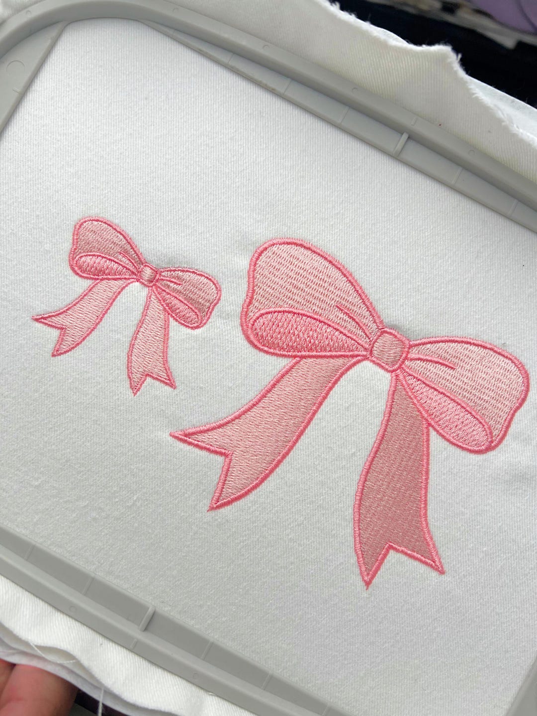 Bow Machine Embroidery Design, Coquette Embroidery Design, File in PES ...