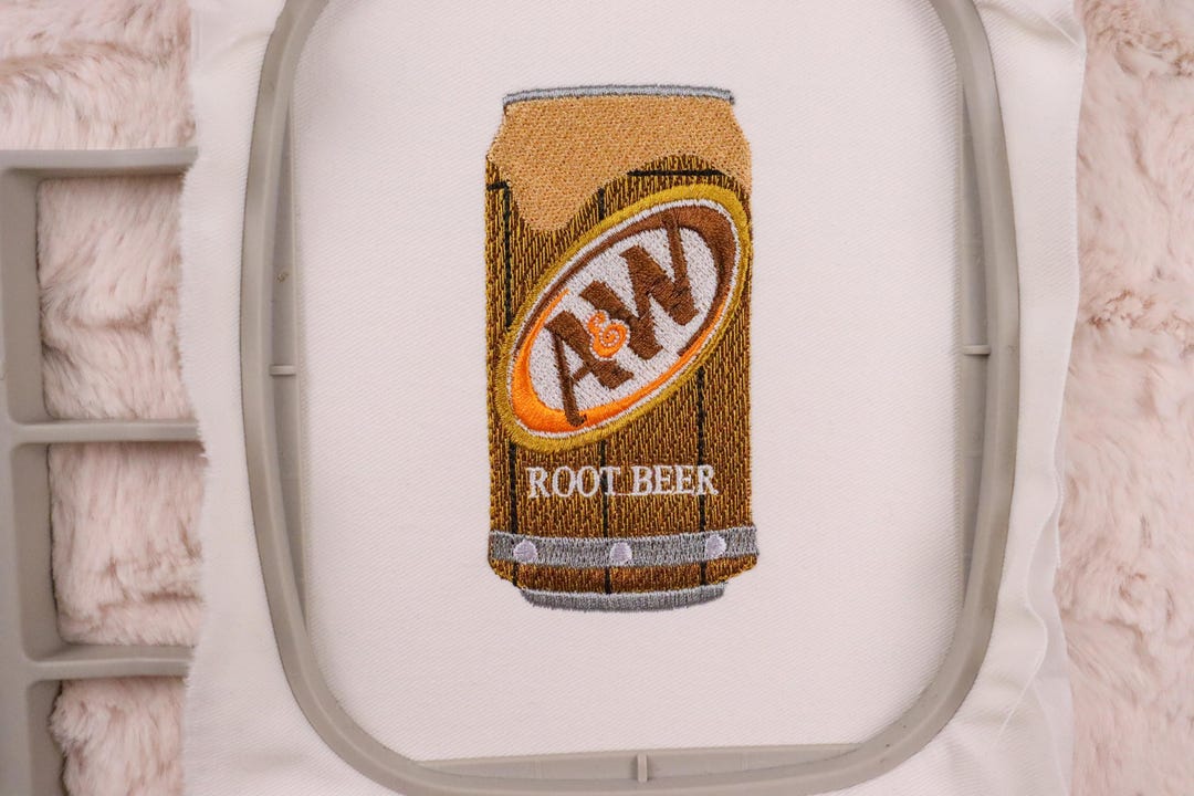 A&W Root Beer Machine Embroidery Design, Soda Can Embroidery, File in ...