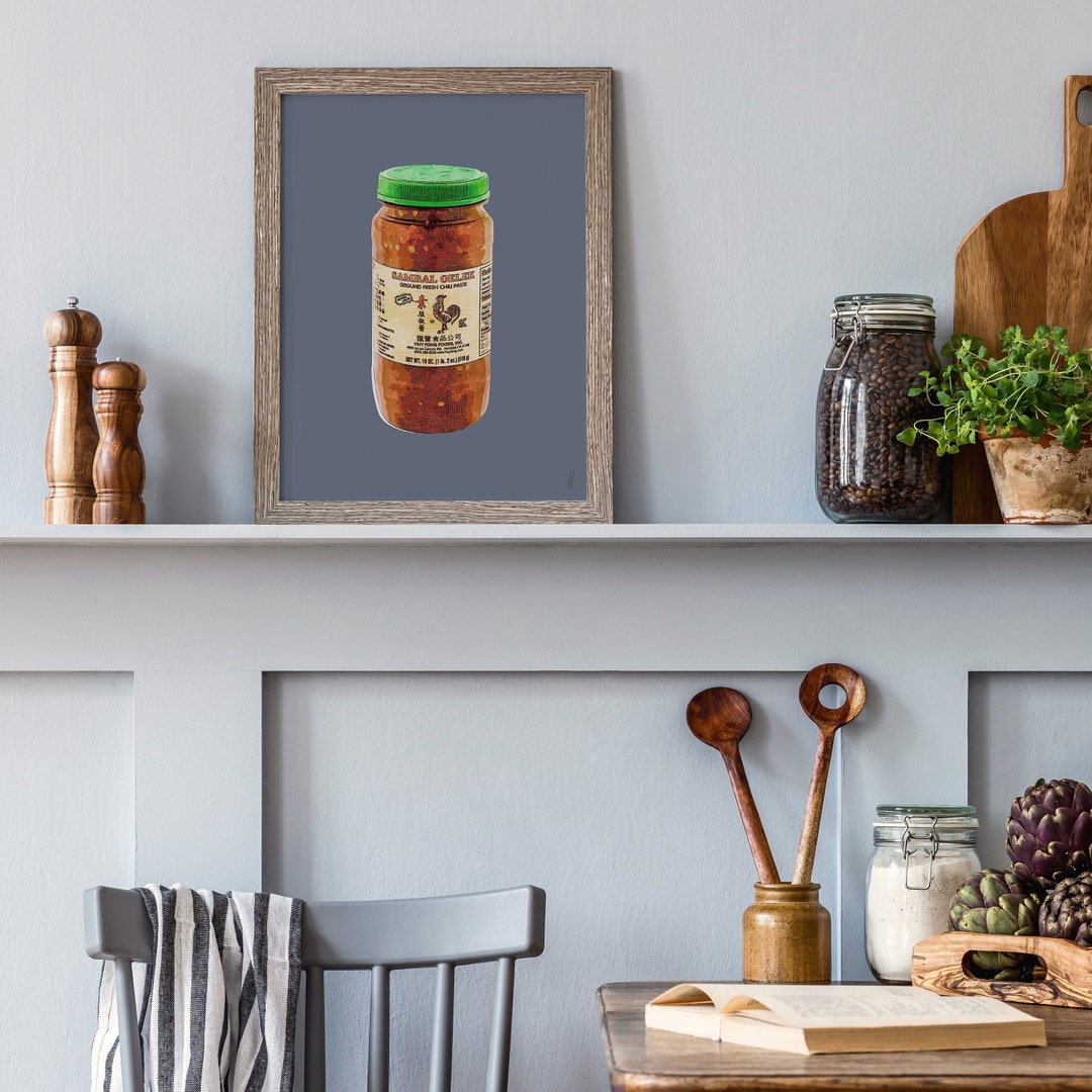 Sambal Oelek Kitchen Wall Art | Dining Room Decor Digital Print Home ...