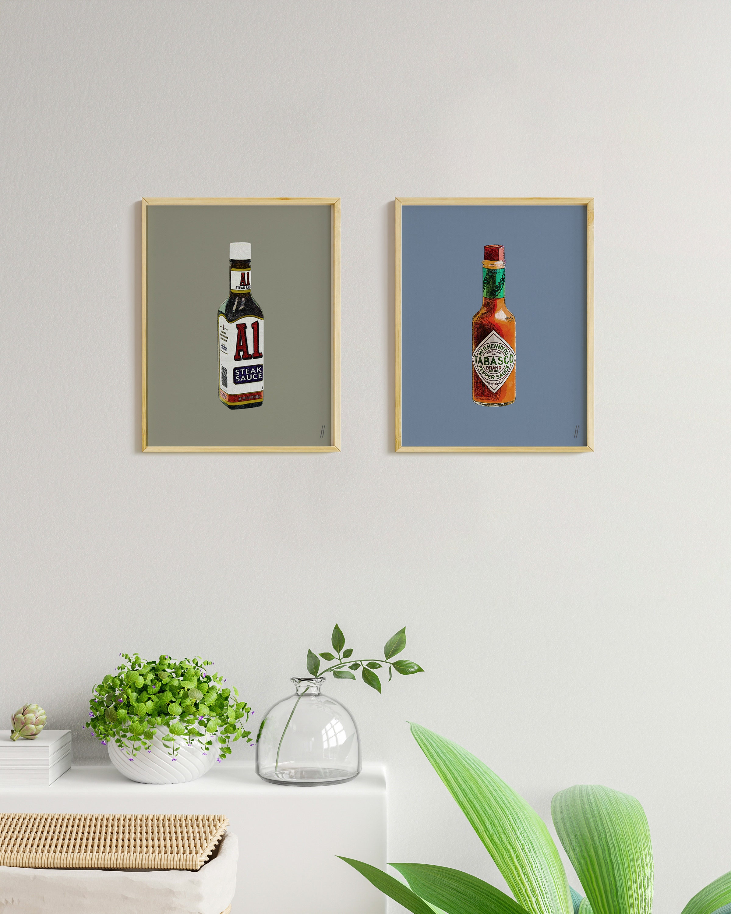 A1 Steak Sauce Kitchen Wall Art | Dining Room Decor Digital Print Home ...
