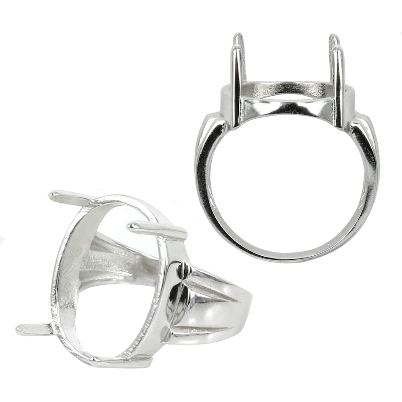 Silver Ring Settings - Etsy