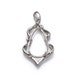 Pear Pendant Setting With Pear Shape Bezel Mounting Including Bail in ...