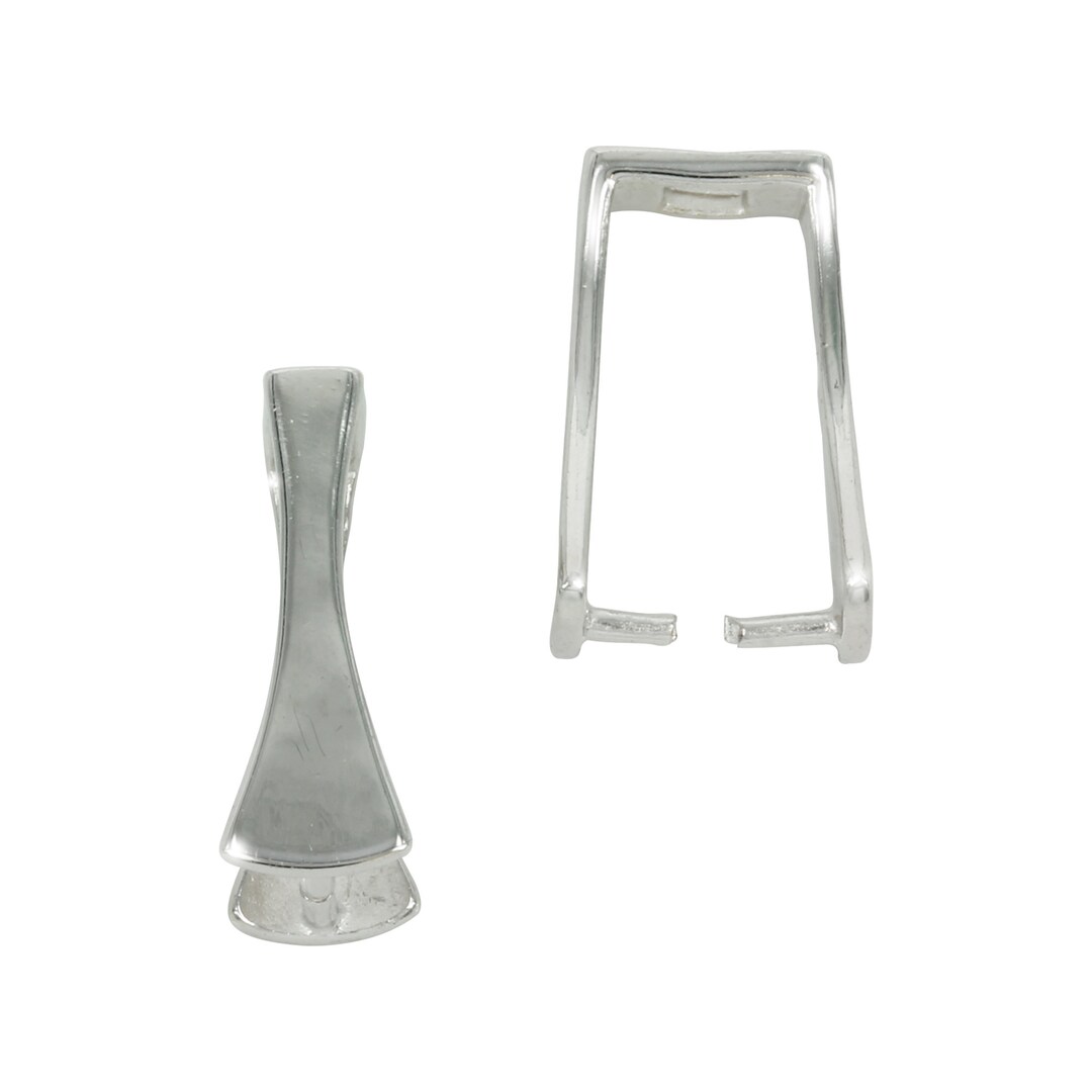 Tall Fan Pinch Bail in Sterling Silver 6.5x18mm LJ307 - Etsy