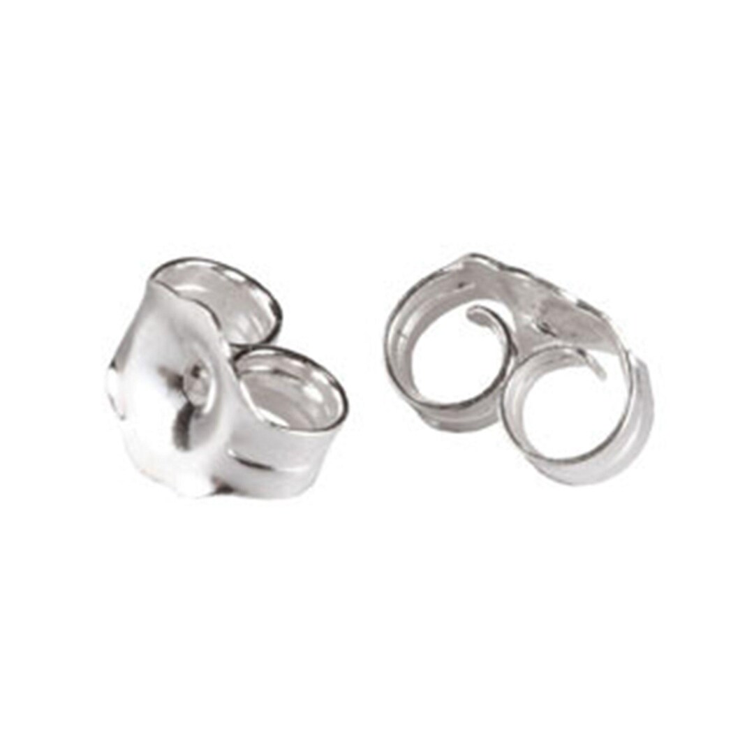 Ear Nuts-ear Backs in Sterling Silver 4.5x0.25mm Thick LF016 - Etsy