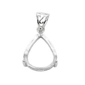 Pear Shaped Basket Pendant Setting With Pear Prongs Mounting Including ...