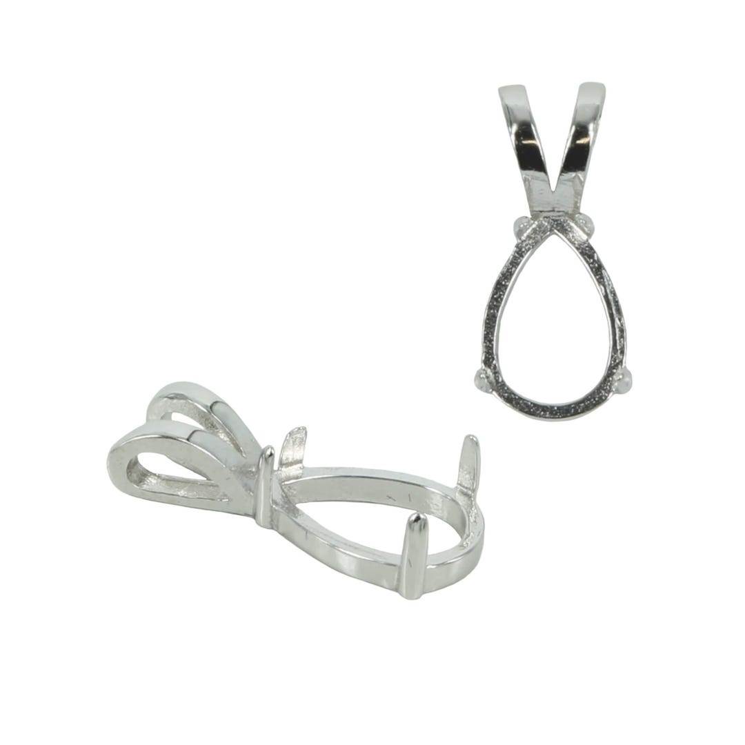 Pear Frame Pendant Setting With Pear Prongs Mounting Including Split ...
