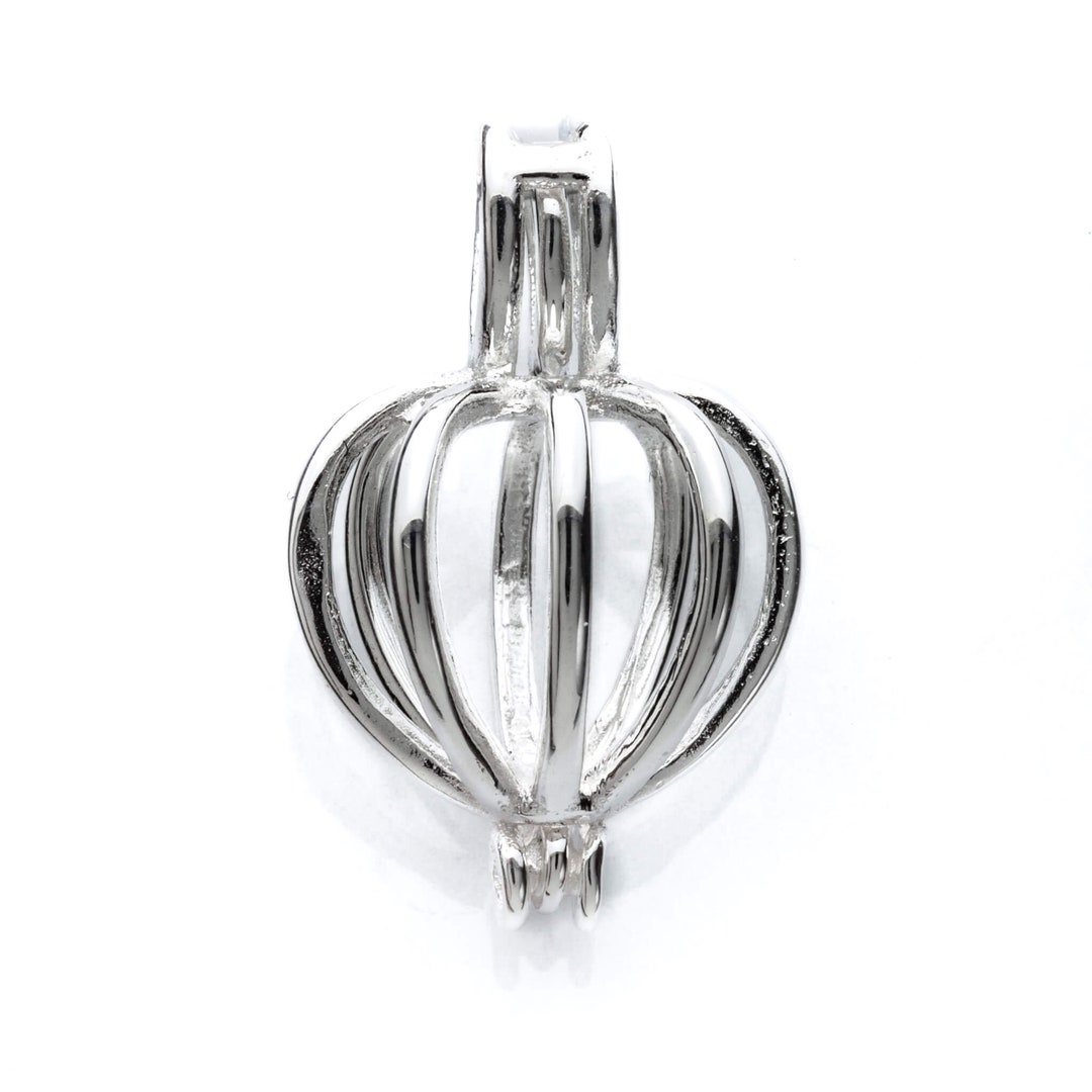 Cage Pendant Setting With Cage Mounting in Sterling Silver 9x11x12mm ...