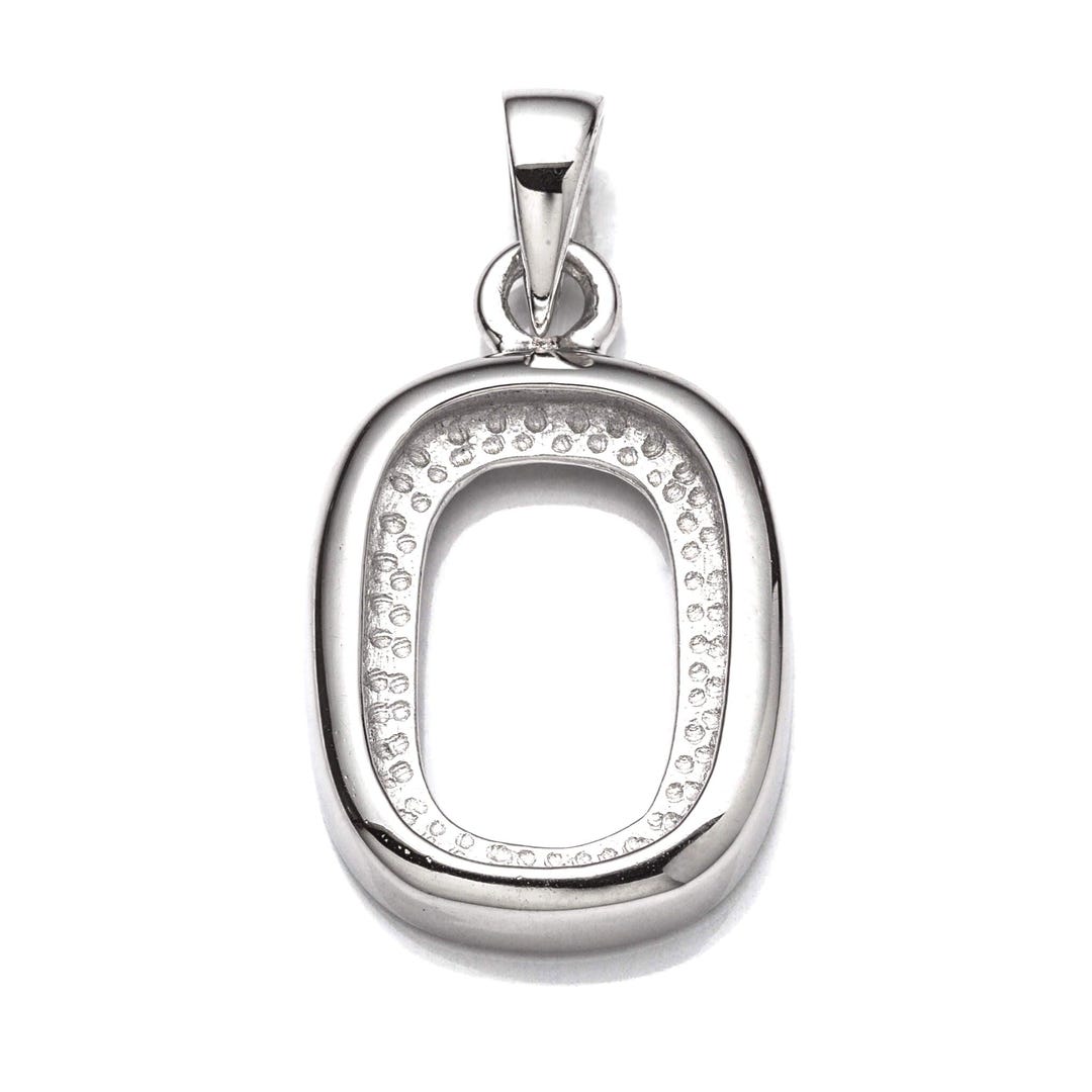 Rectangular Pendant Setting With Rectangular Bezel Mounting Including ...