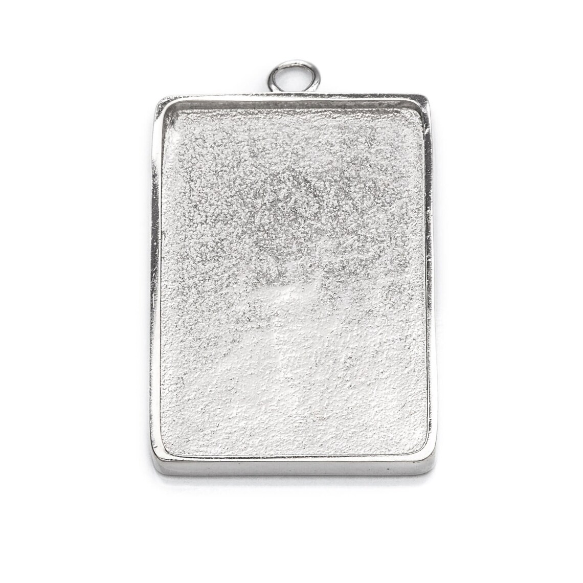 Rectangular Pendant Setting With Rectangular Bezel Mountingincluding ...