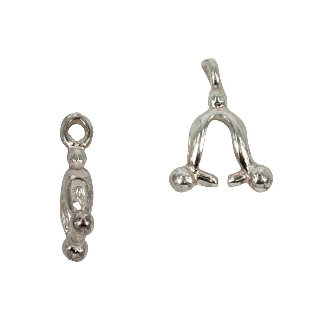 Plain Tab Pinch Bail in Sterling Silver 3x14mm | LJ903 - Etsy