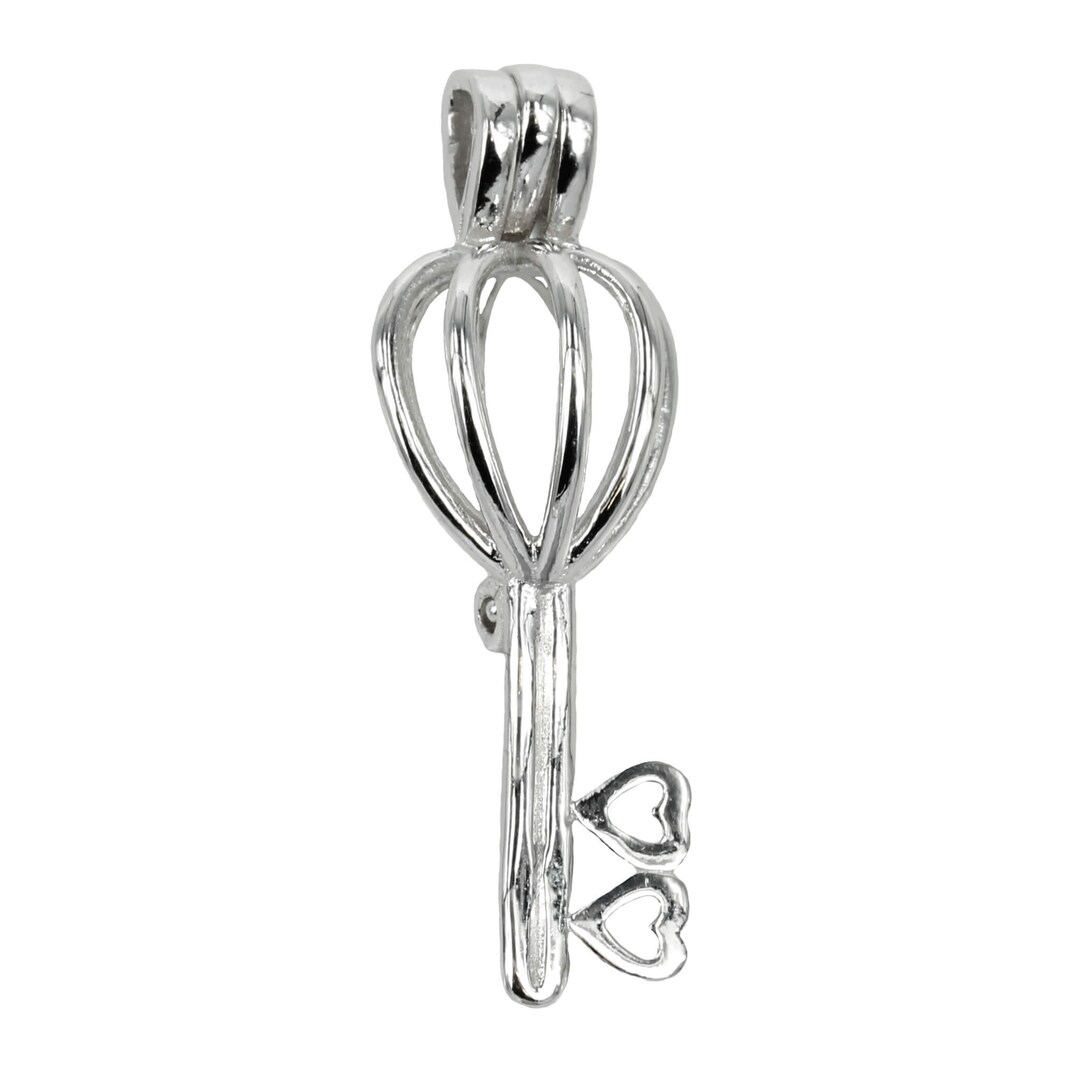 Key Cage Pendant Setting With Unique Shape Cage Mounting Including Bail ...