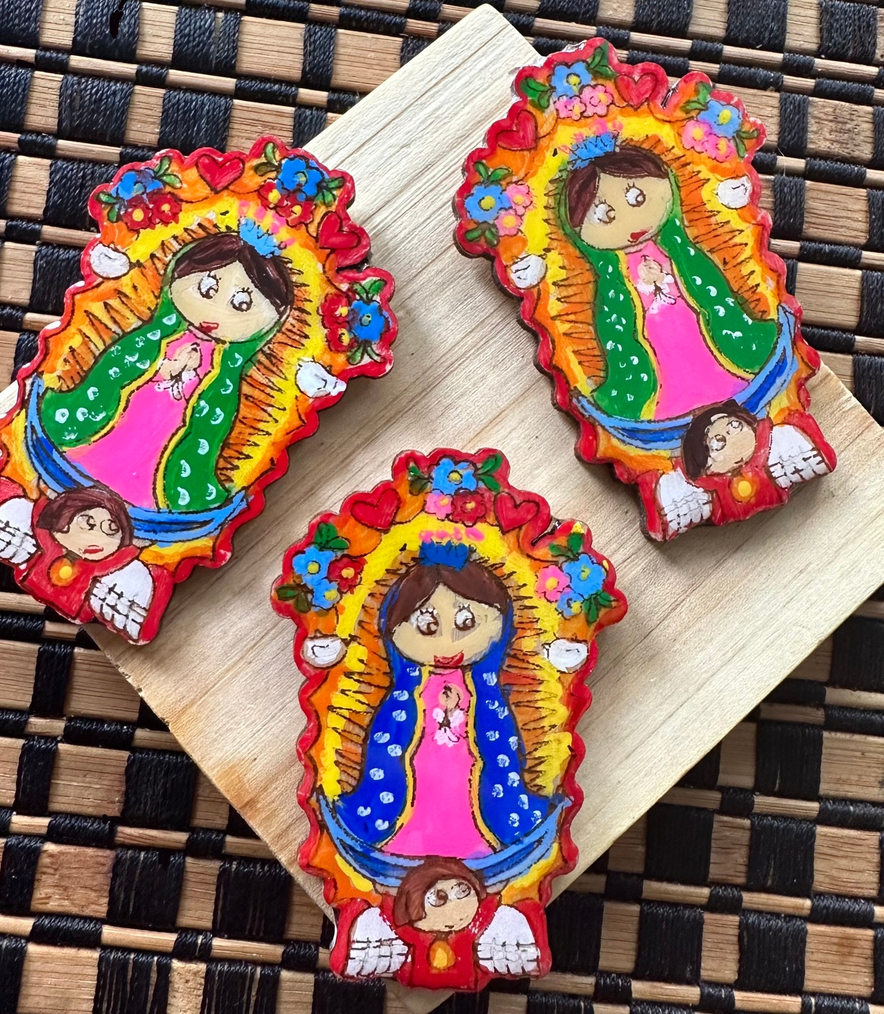 Mexican Theme Fridge Magnets, Cute Magnets, Hispanic Magnets. Hand ...
