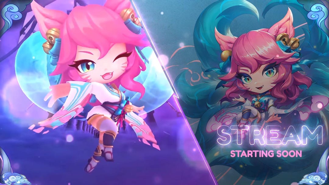 Chibi Spirit Blossom Ahri Overlays - Etsy