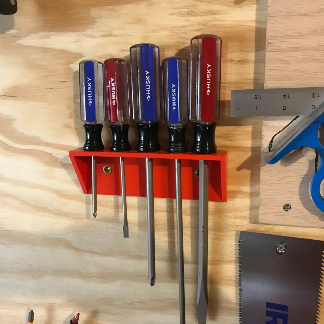 Wall Mountable Screwdriver Holder, Tool Wall Organizer, Garage ...