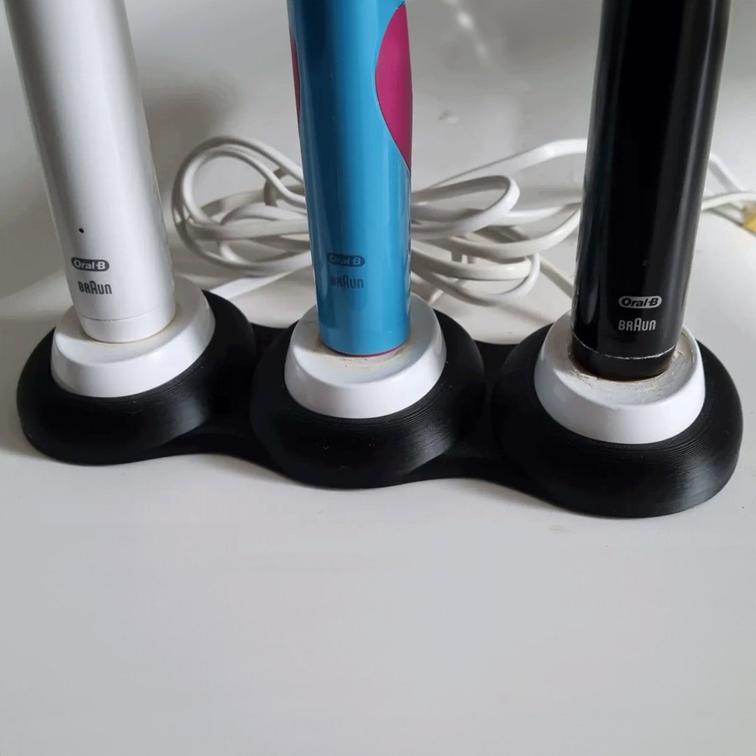 Oral-b Family-sized Electric Toothbrush Holder, Accommodates 1-4 ...
